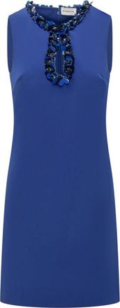 P.A.R.O.S.H. P.a.r.o.s.h., Femme, Robes, Bleu, Taille: 38 FR Puppy Midi Dress