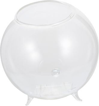 SOLUSTRE Transparente Hydroponik Blumenvase aus Glas Runde Mini wasserpflanzen vase Kreatives Design f&uuml;r Moderne Wohnraumdekoration und Einfache Pflanzenpflege