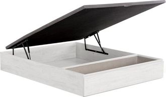 Vente-Unique Sommier coffre avec tiroir 140 x 190 cm - Blanc - HESTIA de YSMÉE