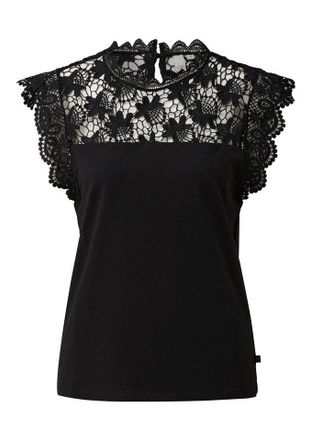 QS by s.Oliver Muskelshirt T-Shirt Top mit Spitze