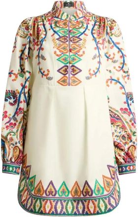 Etro Femme, Robes, Multicolore, Taille: 36 FR Robe courte &agrave; imprim&eacute; cachemire