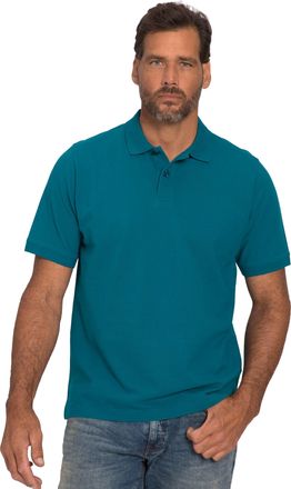 JP1880 Herren große Größen Übergrößen Menswear L-8XL bis 8XL, Poloshirt, Oberteil, Knopfleiste, Hemdkragen, Pique, ozeanblau L 702560761-L