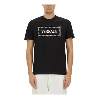 Versace T-Shirt - - Tops - Herren - Schwarzk - S