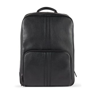 Saison 1865 Sac &agrave; dos &agrave; d&eacute;tails ton sur ton en cuir grain&eacute;