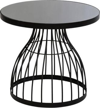 Atmosphera Atmosphera - Table dappoint Kushi - métal et Verre D55 cm