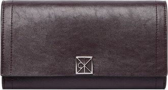 Calvin Klein Geldb&ouml;rse Emblem Hw Long Bifold LV04F1316G Braun
