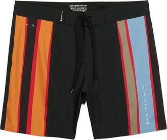 Osklen Aquaone Flex Triangle Badeshorts mit Streifen - Grün