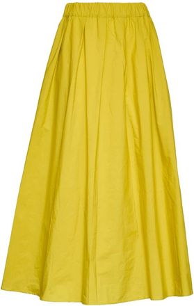 Apuntob Femme, Jupes, Jaune, Taille: 36 FR Jupe Midi