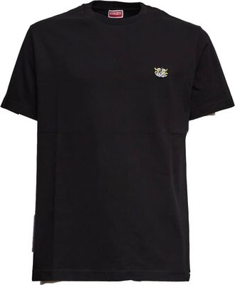Kenzo Homme, Tops, Noir, Taille: S Wild Tiger Embroidered T-shirt