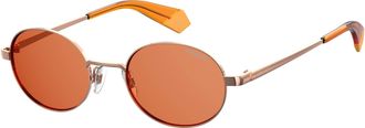 Polaroid Unisex-Erwachsene PLD 6066/S Sonnenbrille, Mehrfarbig (Gd Orange), 51