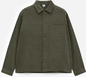 Arket Overshirt Aus Cord -Gr&uuml;n