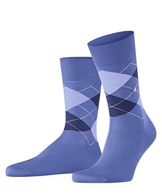 Burlington Manchester M So coton fantaisie 1 paire, Chaussettes Homme, Bleu Water 6550, 40-46