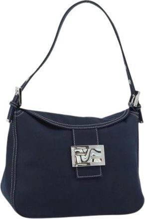 Fendi Pre-owned Sac bandouli&egrave;re vintage en toile - Femme - Pre-owned - Bleu - Taille: ONE Size