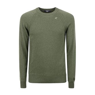K-Way Maglia girocollo Sebas - - Knitwear - Herren - Gr&uuml;n - M