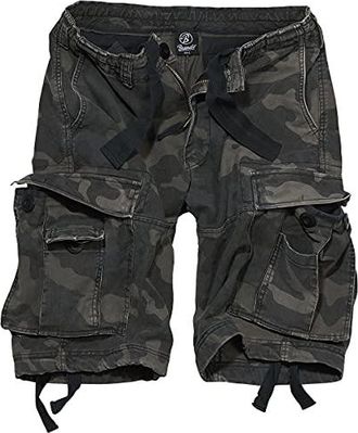 Brandit Basic Vintage Homme Cargo Short - Sombre Camouflage, XXL