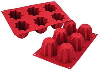 Silikomart Silikomart 26.100.63.0063 SF 100 MINI PANDORO - SILICONE MOULD 75X75 H 60 MM