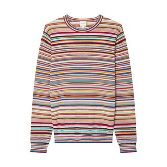 Paul Smith Maglia Riga Classica in Cotone - - Knitwear - Herren - Mehrfarbig - M