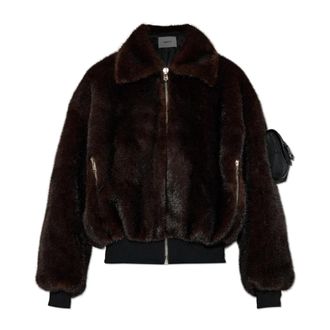 Coperni Faux Fur Bomber - - Jackets - Damen - Braun - S
