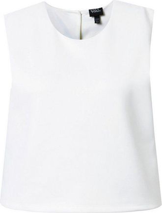 Ulla Popken Sweatshirt Scuba-Top Glitzerkn&ouml;pfe Boxy Rundhals &auml;rmellos