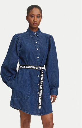 Karl Lagerfeld Jeanskleid A3W13014 Blau Regular Fit