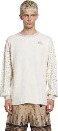 KAPITAL Waffle Jersey Calico Long Sleeve T-Shirt