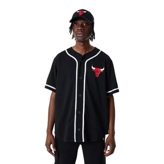 New Era Bulls Baseballtrikot - - Sport - Herren - Schwarzk - S