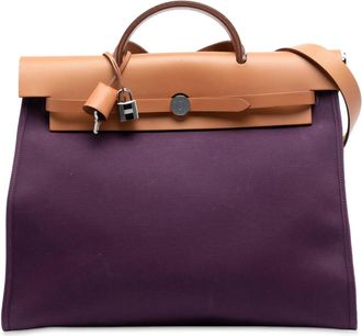 Herm&egrave;s Hobo Bags - Toile Verso Herbag Zip 39 - Gr. unisize - in Orange - f&uuml;r Damen