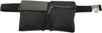 Gucci Sac banane en toile Pre-owned - Femme - Pre-owned - Noir - Taille: ONE Size
