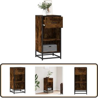 vidaXL Sideboard R&auml;uchereiche 35,5x35x76 cm Holzwerkstoff und Metall - Vidaxl