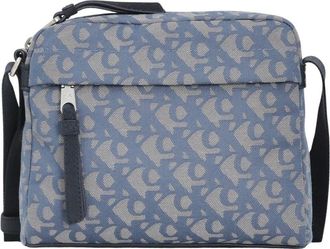 Calvin Klein Homme, Sacs, Bleu, Taille: ONE Size Logo Jacquard Crossbody Bag