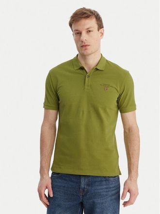 Napapijri Poloshirt Elbas NP0A4GDL Gr&uuml;n Regular Fit