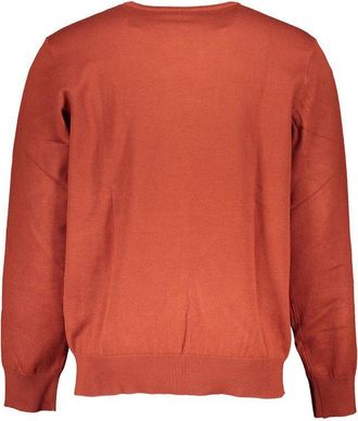 U.S.Polo Association Strickpullover Elegant: Bronze Herrenpullover mit Stickerei und Rundhals-Ausschnitt