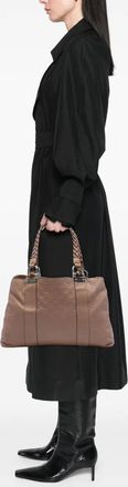 Gucci sac porté épaule médium Guccissima Bamboo Libeccio (2016-2025) - Marron