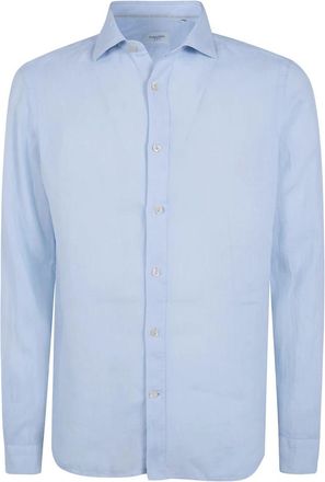 Tintoria Mattei Homme, Chemises, Bleu, Taille: XL Chemise en lin