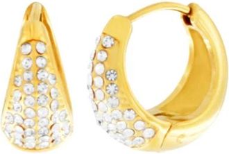 Dansk Copenhagen Joy Wasserdichte Multi CZ Huggie - - Accessories - Damen - Gelb - ONE SIZE