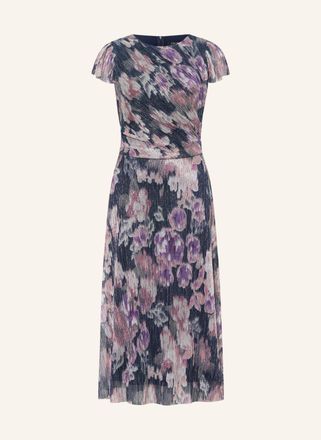 Swing Swing Cocktailkleid Mit Plissees Und Glitzergarn blau