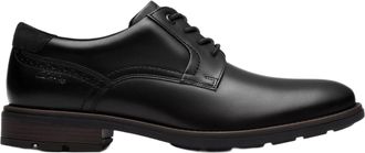 Clarks Herren Emmet Plain, Schwarz glatt, 44.5 EU