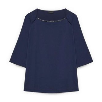 Fiorella Rubino Damen, Oberteile, Blau, 2XLGr&ouml;&szlig;e