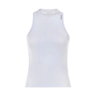 Dondup Femme, Tops, Blanc, Taille: 40 FR Canotta Slim in Costina