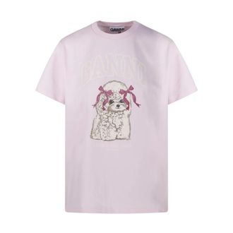 Ganni Damen, Oberteile, Rosa, SGr&ouml;&szlig;e