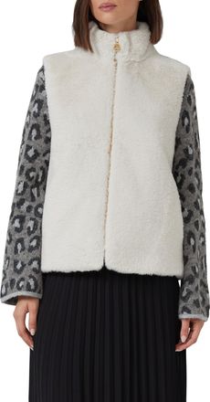 s.Oliver Weste aus Teddypl&uuml;sch mit Stehkragen