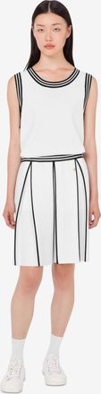 Moschino Stretch-Strickrock - Wei&szlig;