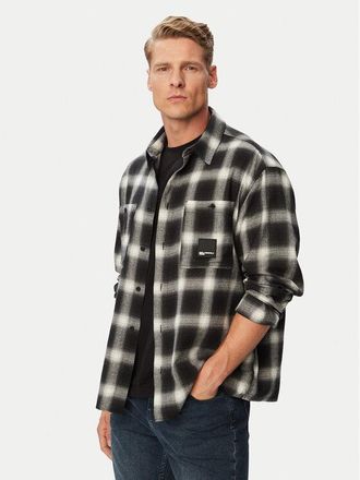 Karl Lagerfeld Hemd B3M16025 Schwarz Relaxed Fit