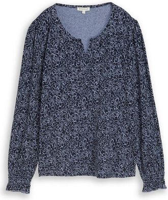 Tom Tailor Langarmshirt T-Shirt (im Einserpack) Blusenshirt mit Blumenmuster