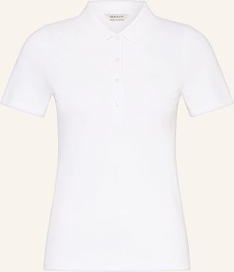 GANT Piqu&eacute;-Poloshirt weiss