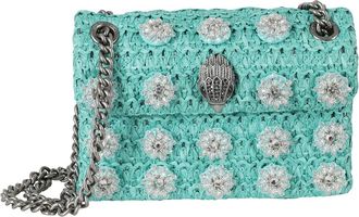 Kurt Geiger Femme, Sacs, Vert, Taille: ONE Size Raffia Mini Kensington 260