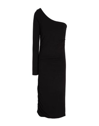 8 by YOOX VISCOSE ONE-SHOULDER GATHERED MAXI DRESS