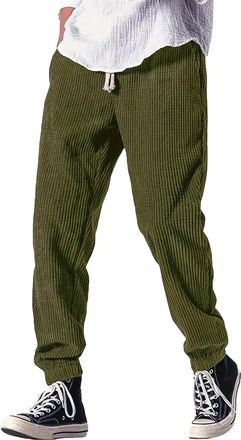 Generic Hose Herren - Modische Einfarbige Freizeithose F&uuml;r Herren Mit Kordelzug Bindeband Bequeme Lockere Herrenhose