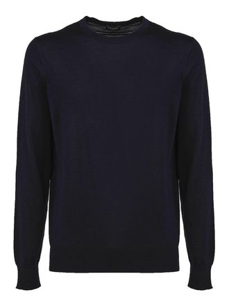 Ermenegildo Zegna Pull Col Rond - Bleu