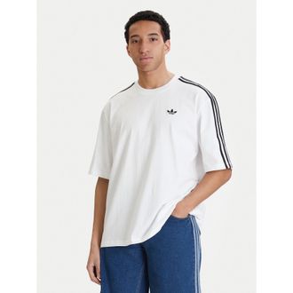adidas T-Shirt adicolor 3-Stripes KD4096 Wei&szlig; Oversize